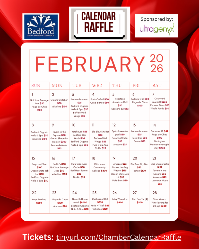 Calendar Raffle – Tickets – Flavors of Bedford 2025